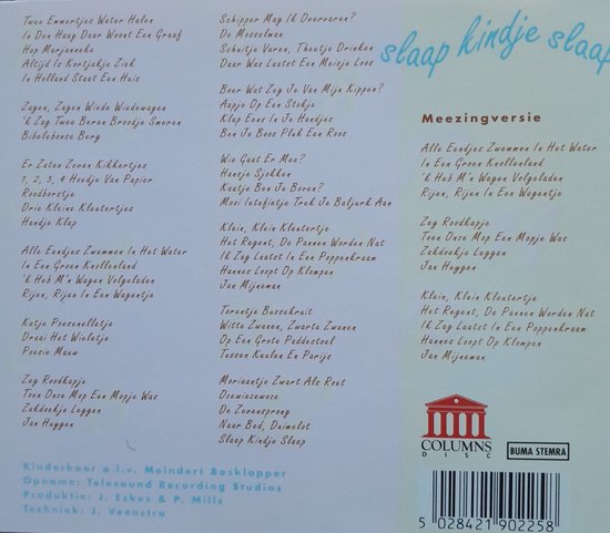 Slaap Kindje Slaap - Liedjes Voor Het Slapen Gaan, Kinderkoor o.l.v. Meindert... | bol.com