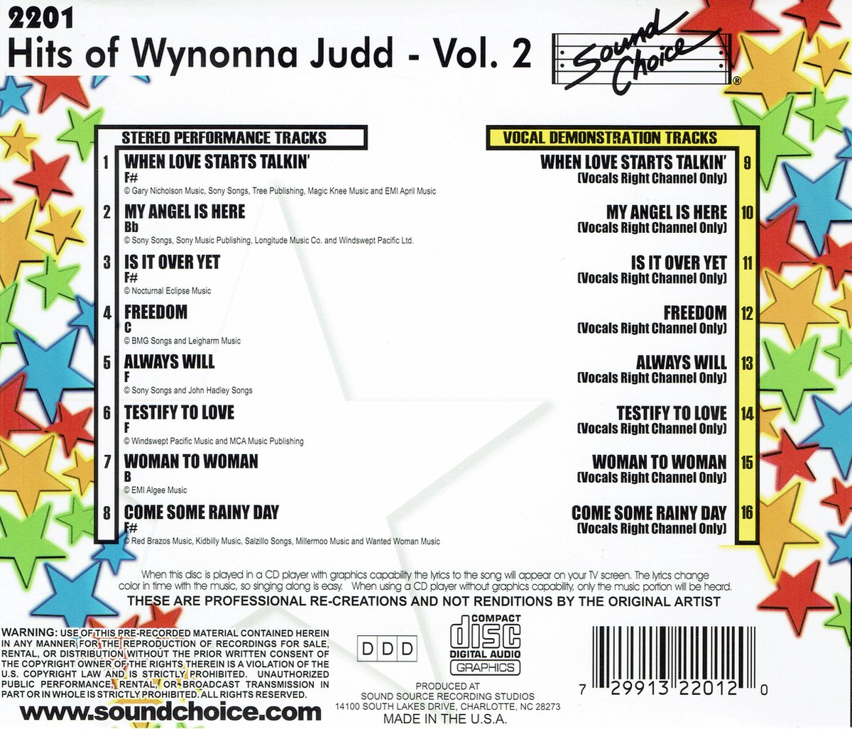 Hits of Wynonna Judd, Vol. 2 [#2], Karaoke | CD (album) | Muziek | bol.com
