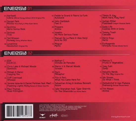 Various Artists - Energy 2012 (CD), various artists | CD (album ...