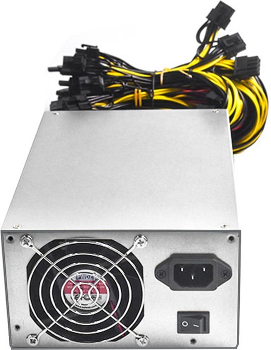 2400W Mining PSU- PC Interne voeding miner - GPU 96+ ETH 2400 watt | bol