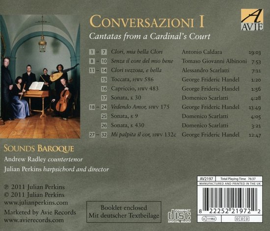 Andrew Radley, Sounds Baroque, Julian Perkins - Conversazioni I ...