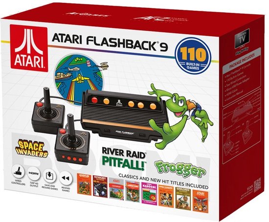 Atari Flashback 9 -110 Ingebouwde Game Classics - 2 Controllers - HDMI | Games | bol.com