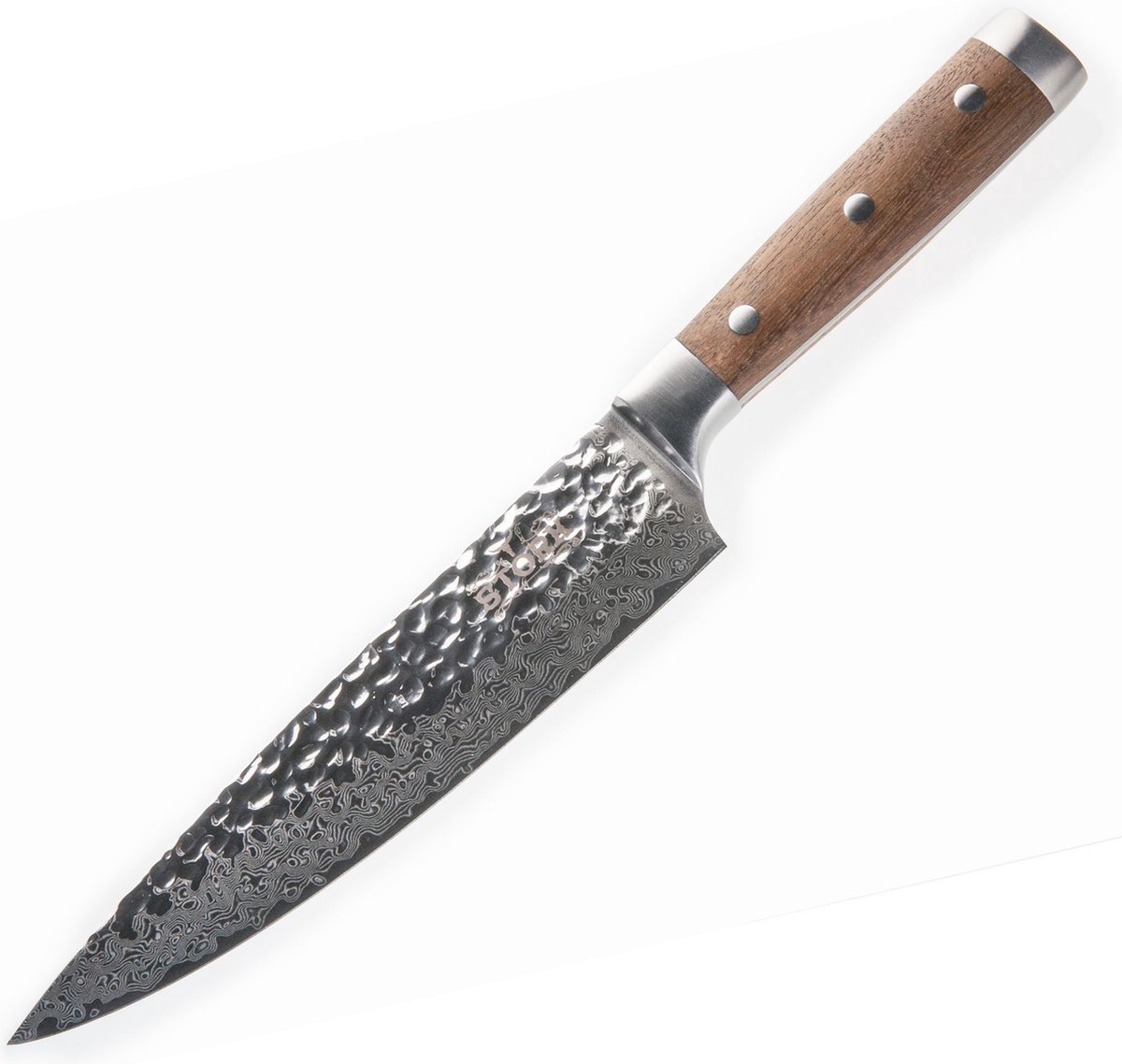 Damascus Koks Mes - Professioneel - Hakmes - 100% echt Damascus staal ...