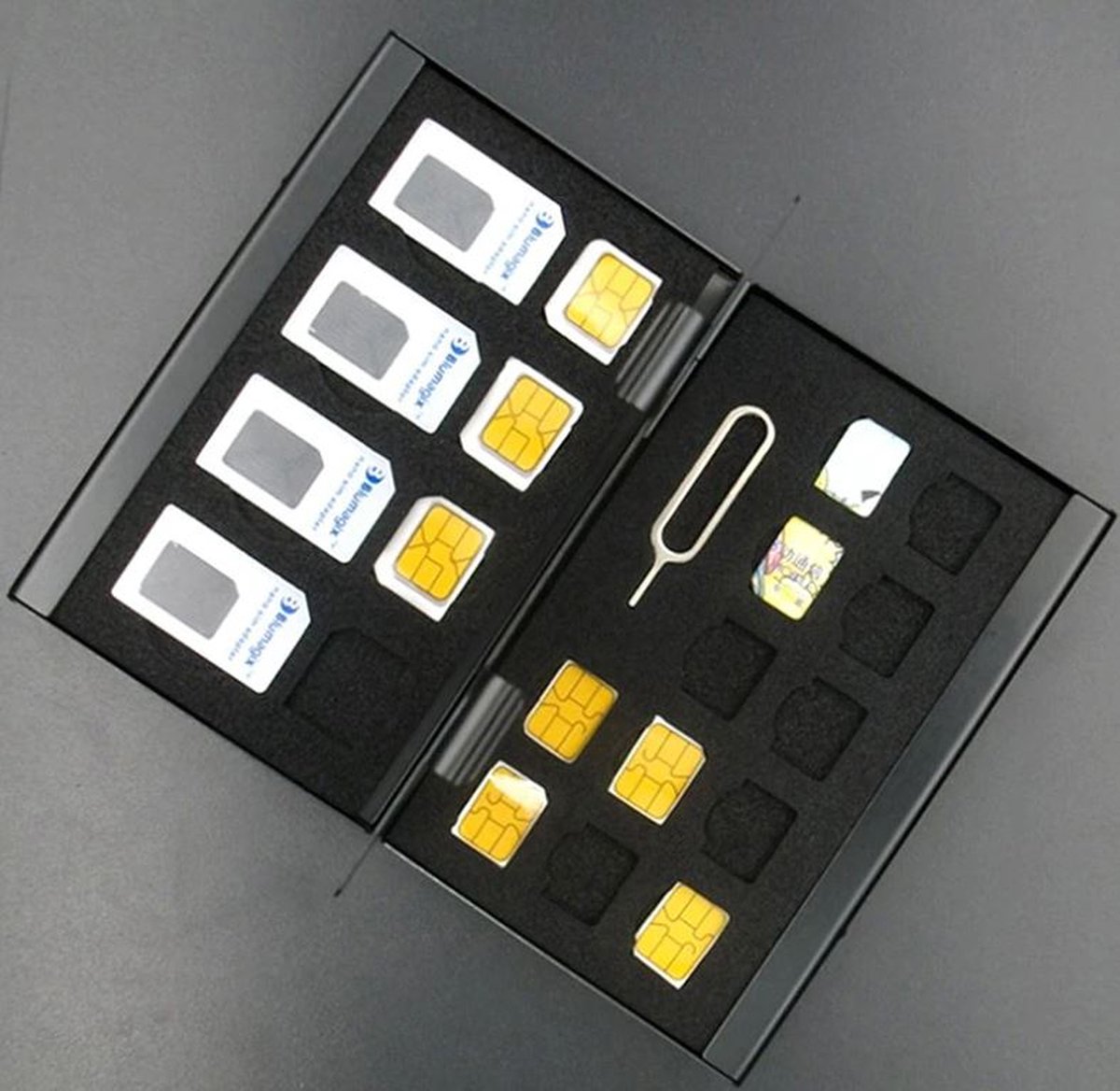 Kosta - Simkaart Case - Sim Eject pin Case - Geheugenkaart Case ...