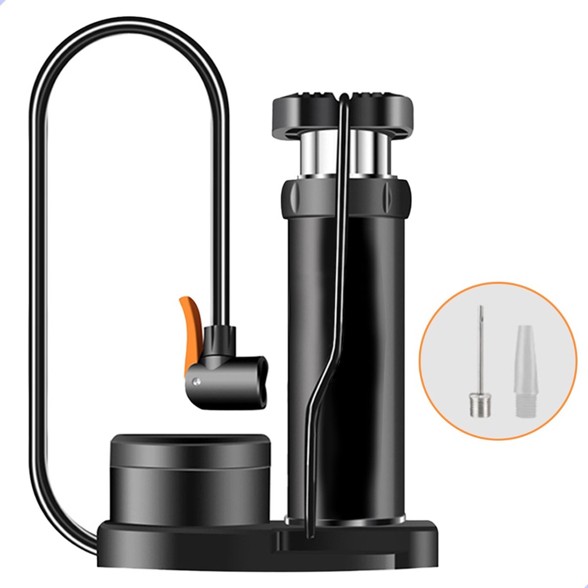 Fietspomp – Fietspomp met drukmeter – Bandenpomp – Voetpomp – Mini fietspomp – Kleine... | bol.com