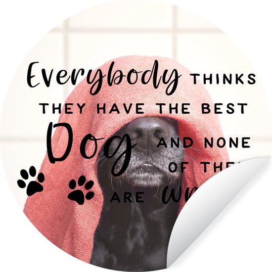 WallCircle - Muurstickers - Behangcirkel - Hond - Quotes - Spreuken ...