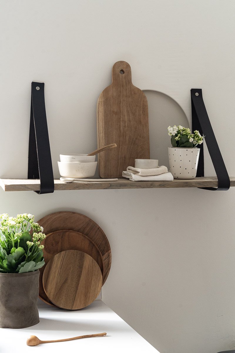 Jb-Luxo© - Leren Plankdragers Zwart - Plankendragers Zwart ...