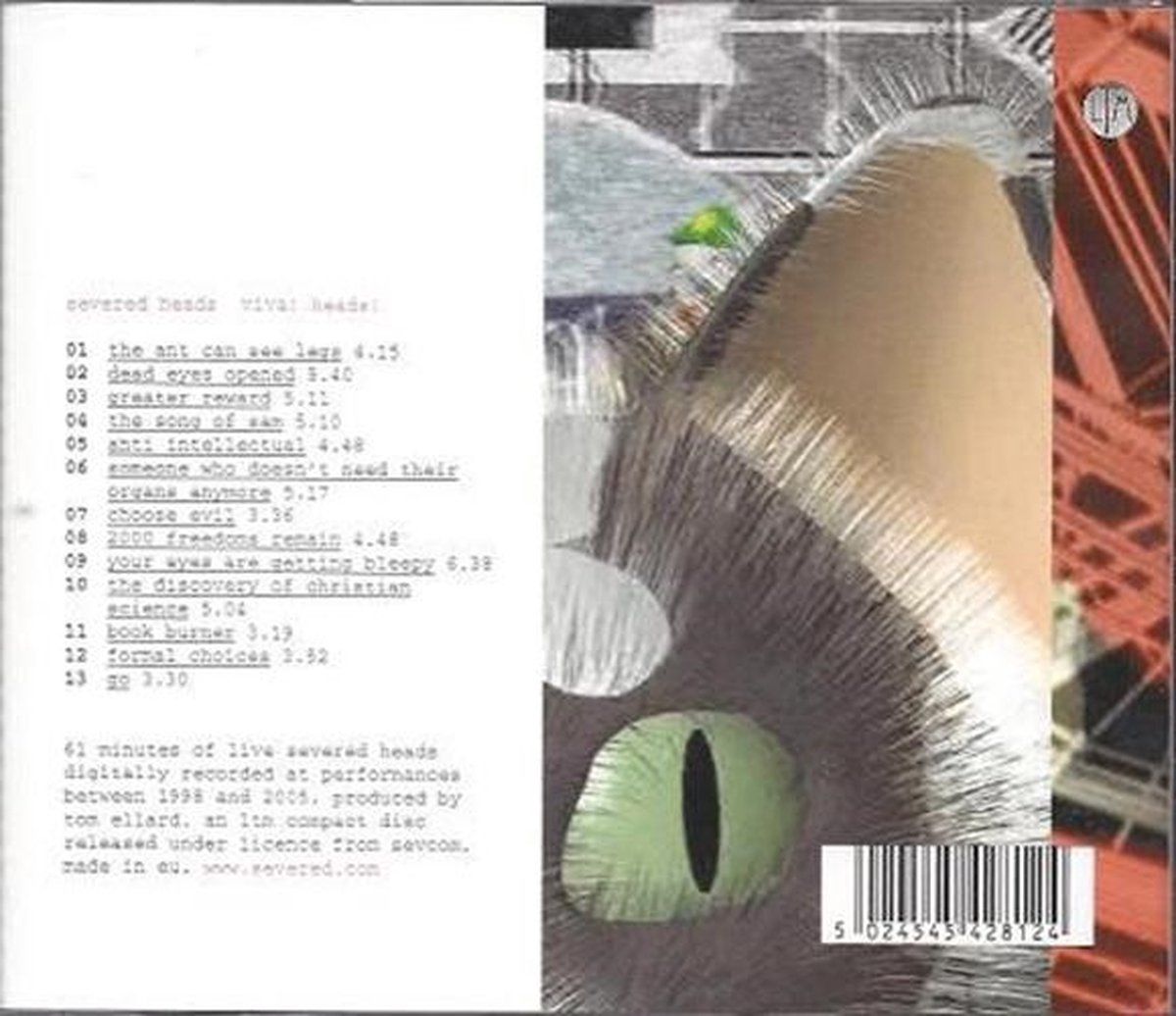 Severed Heads - Viva Heads (CD), Severed Heads | CD (album) | Muziek | bol