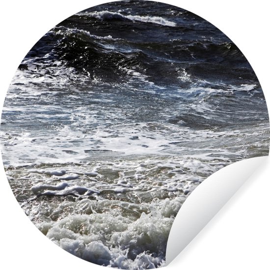 WallCircle - Muurstickers - Behangcirkel - Noordzee - Water - Golven - ⌀ 140 cm -... | bol