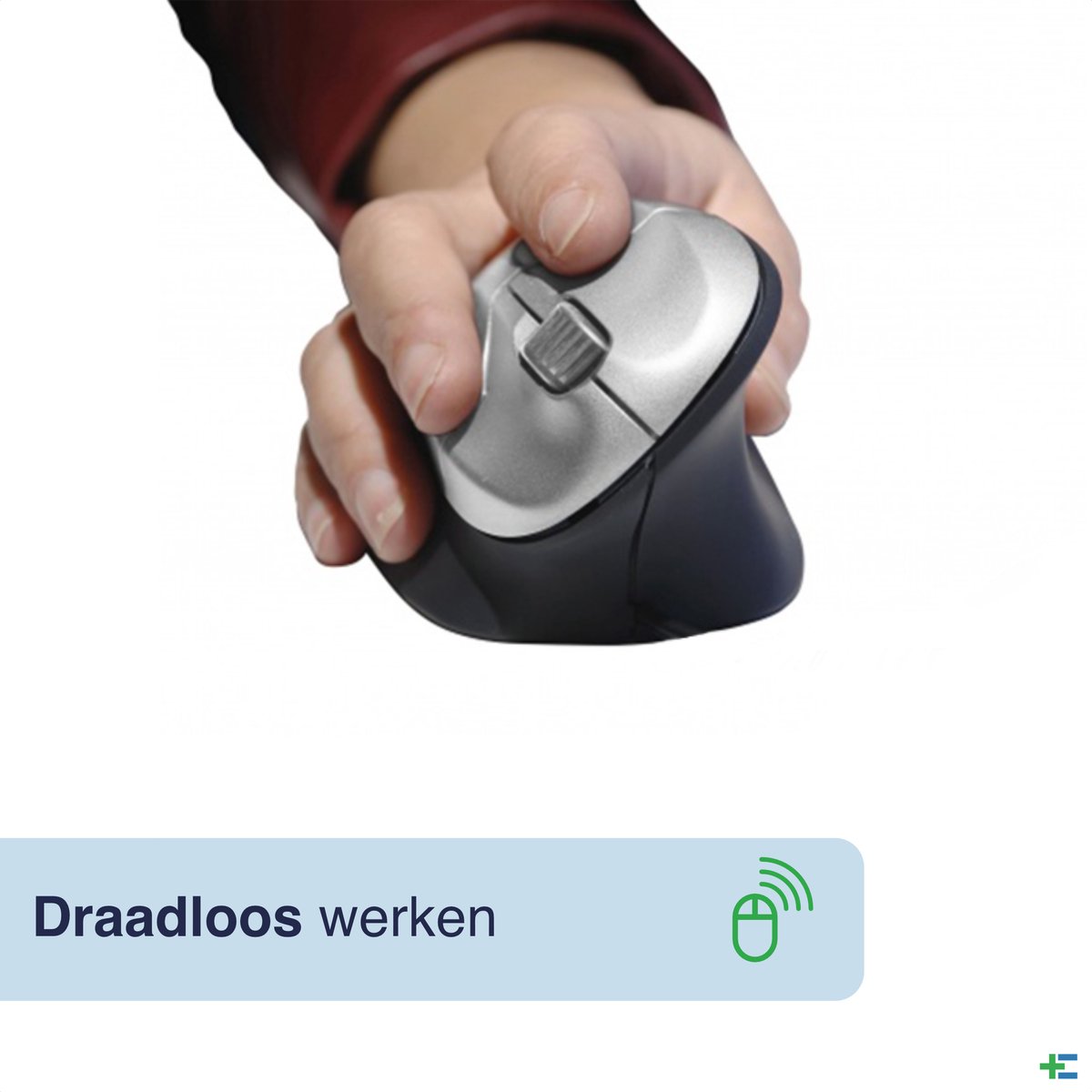 ErgoSupply Grip Draadloze Verticale Muis - Ergonomische Computermuis ...