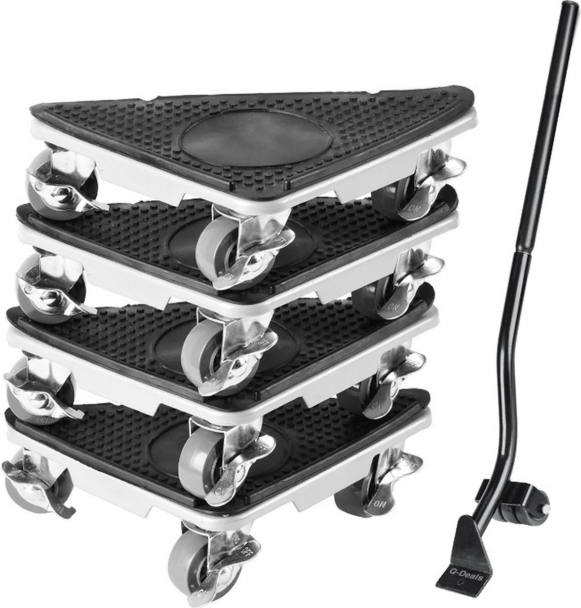 Meubelroller Set 4x Meubeltransporter Trolley Transporthulp - 5 Delig ...