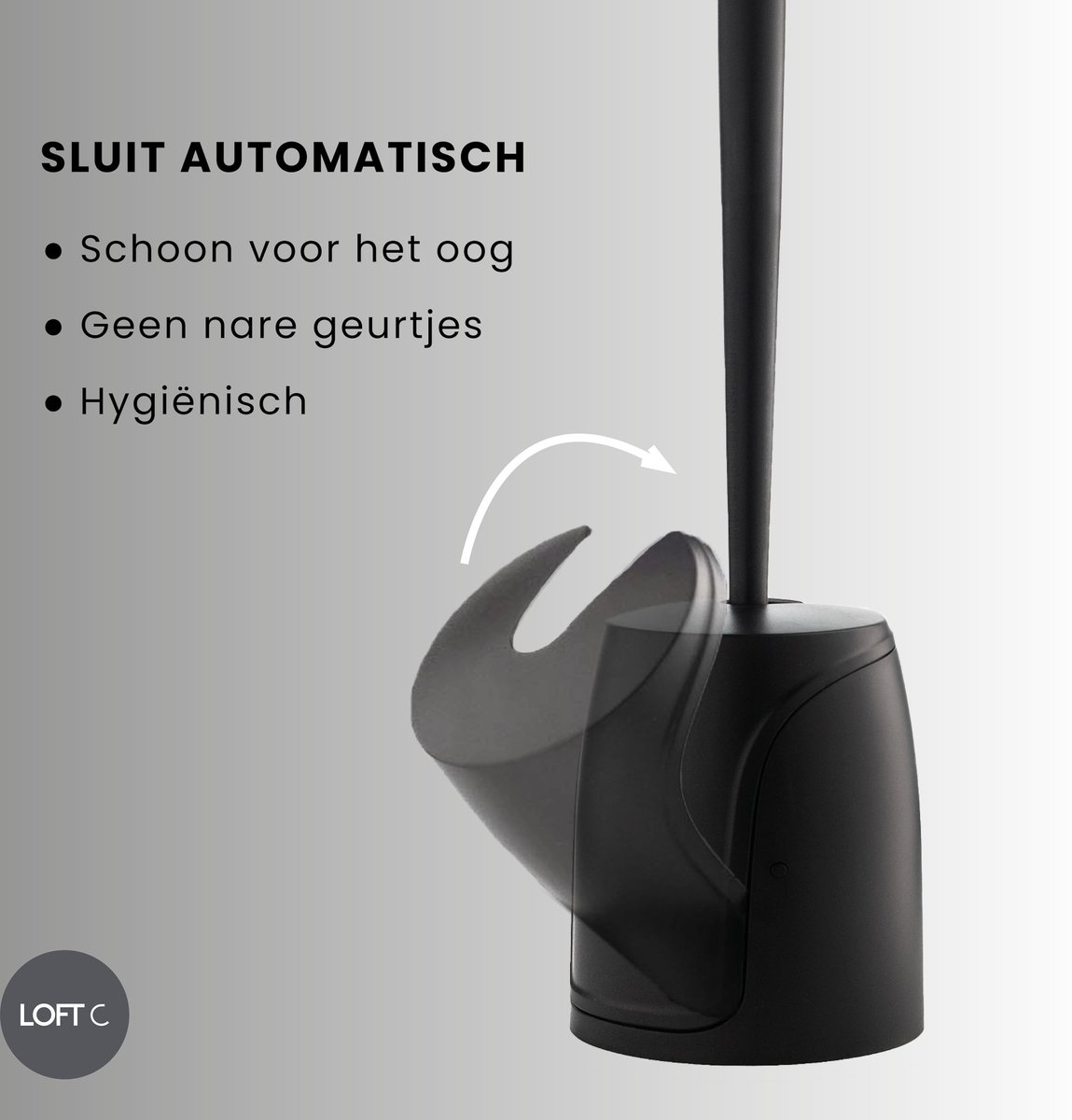 Wc Borstel - Toiletborstel - Zwart - Toiletborstel Met Houder - Wc ...