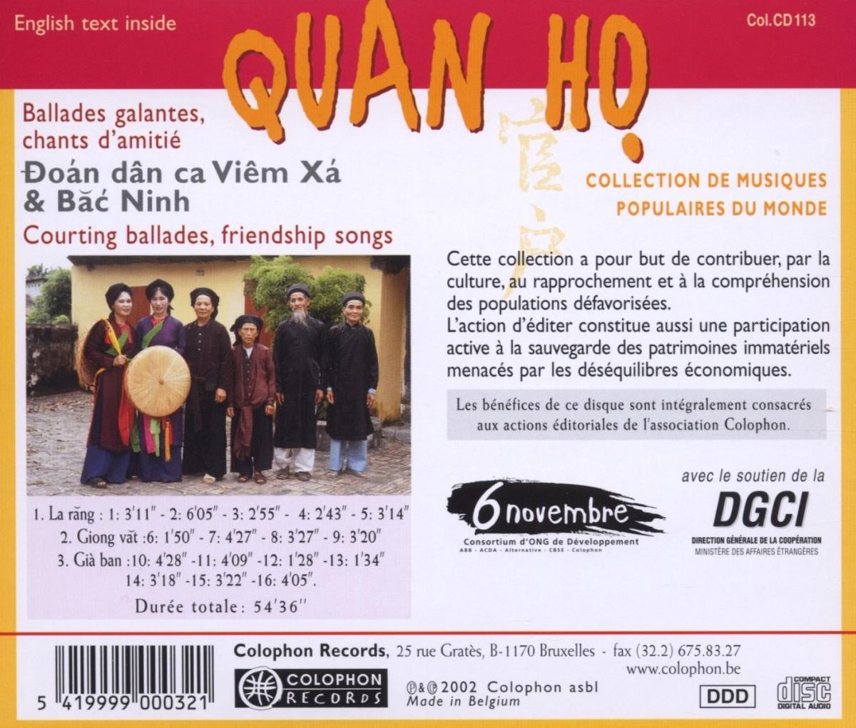 Doan Dan Ca Viem Xa & Bac Ninh - Quan Ho (CD), Doan Dan Ca Viem Xa ...