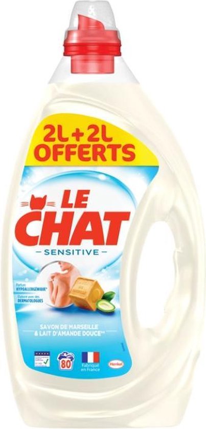 Le Chat vloeibaar wasmiddel 4L - 80sc Marseille Zeep & Zoete ...