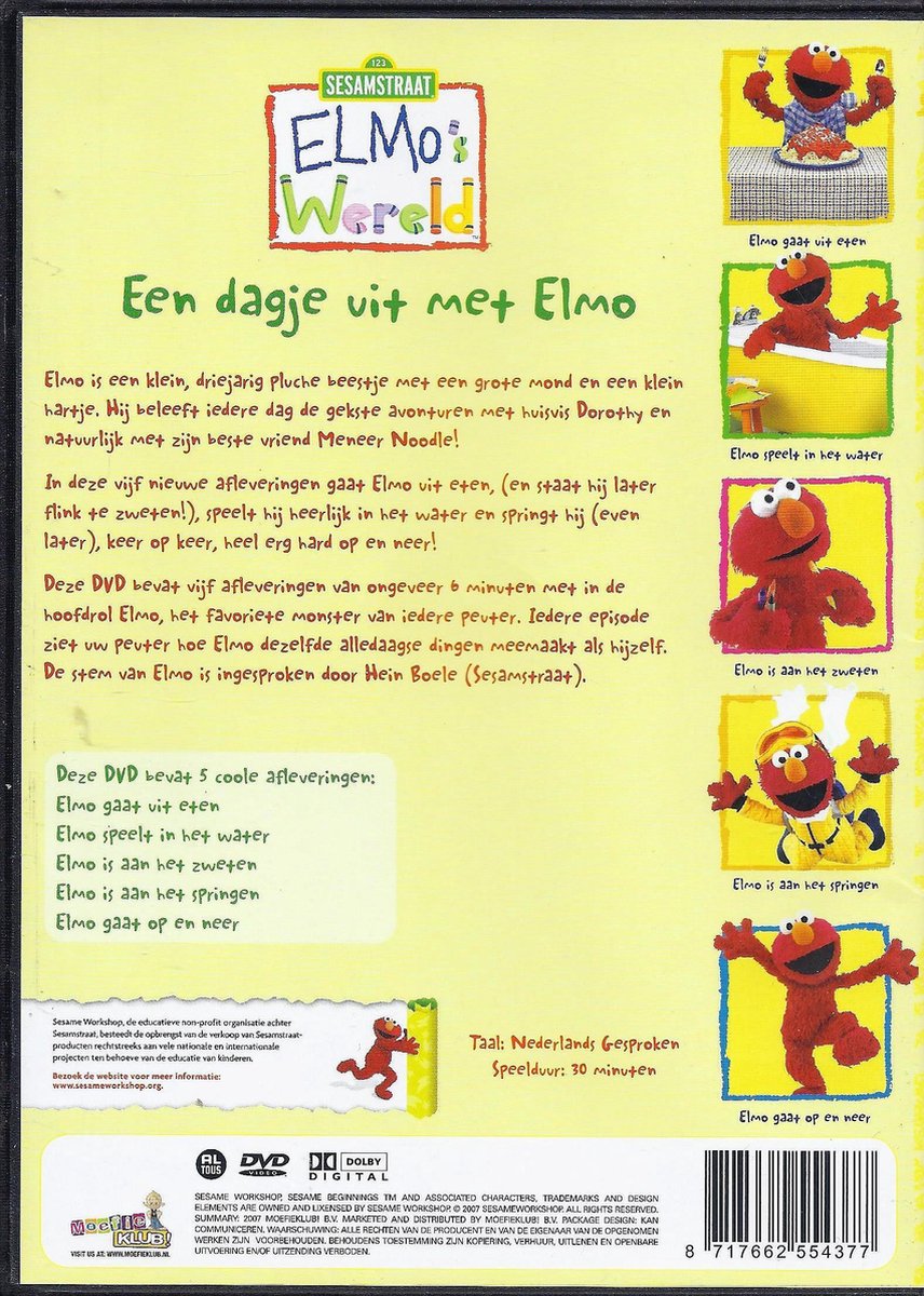 Elmo's Wereld - Een Dagje Uit Met Elmo (Dvd), Elmo | Dvd's | bol.com