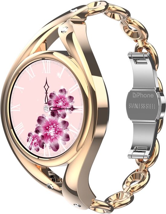 DrPhone Ladies ART - Smartwatch Vrouwen - Luxe Armband - Ultradunne ...