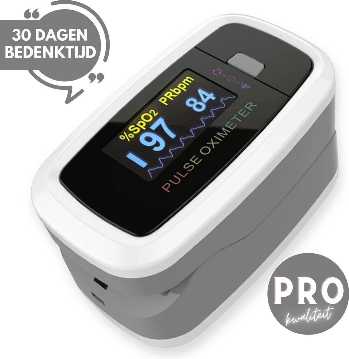 Contec CMS50D1 - Saturatiemeter - Pulse Oximeter - Zuurstofmeter Vinger ...