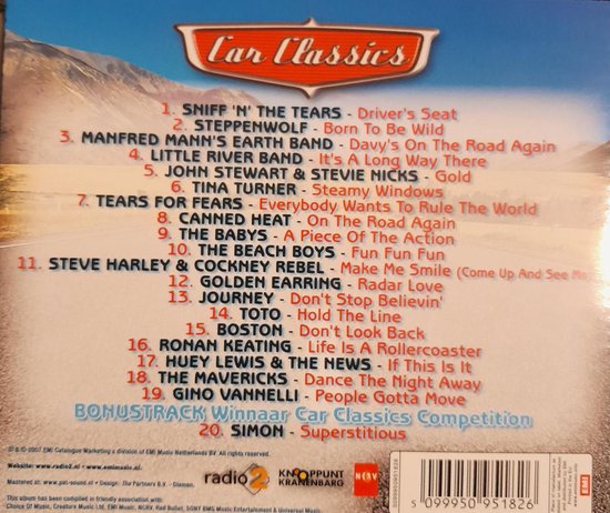 Various Artists - Radio 2, Car Classics, Onbekend | CD (album) | Muziek ...