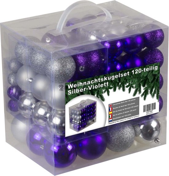 Kerstballenset - kerstballen verschillende diameters - kerstversiering ...
