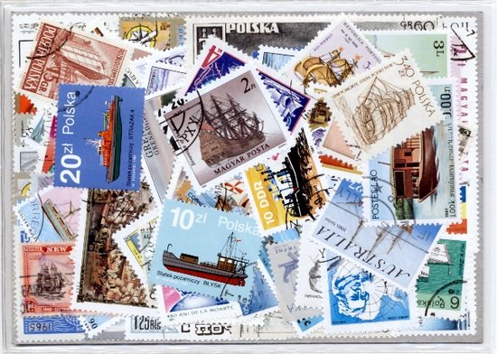 Schepen – Luxe postzegel pakket (A6 formaat) : collectie van 100 ...