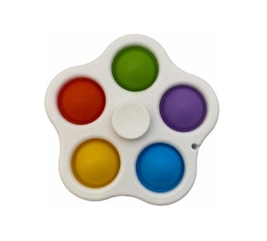Mini Fidget Simple Dimple Spinner - Wit - Pop it - Fidget Toys | bol.com