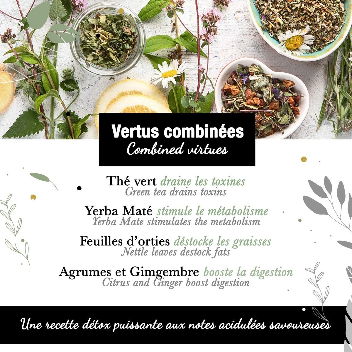 BIOLOGISCHE DETOX THEE 125g | Losse thee op basis van gecertificeerde ...