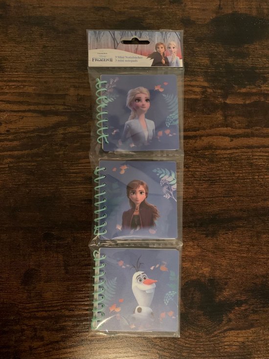 Frozen 2 - Set van 3 Mini Notitieboekjes - Mini Notepads - Disney ...
