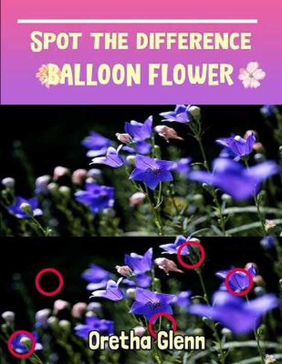 Spot the difference Balloon Flower, Oretha Glenn | 9798722102355 ...