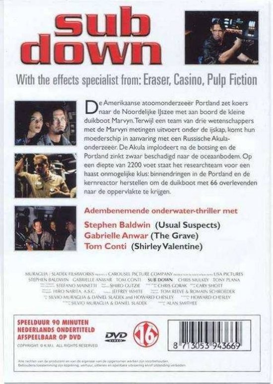 Sub Down (Dvd), Stephen Baldwin | Dvd's | bol