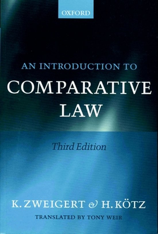 An Introduction to Comparative Law | 9780198268598 | Hein Koetz ...