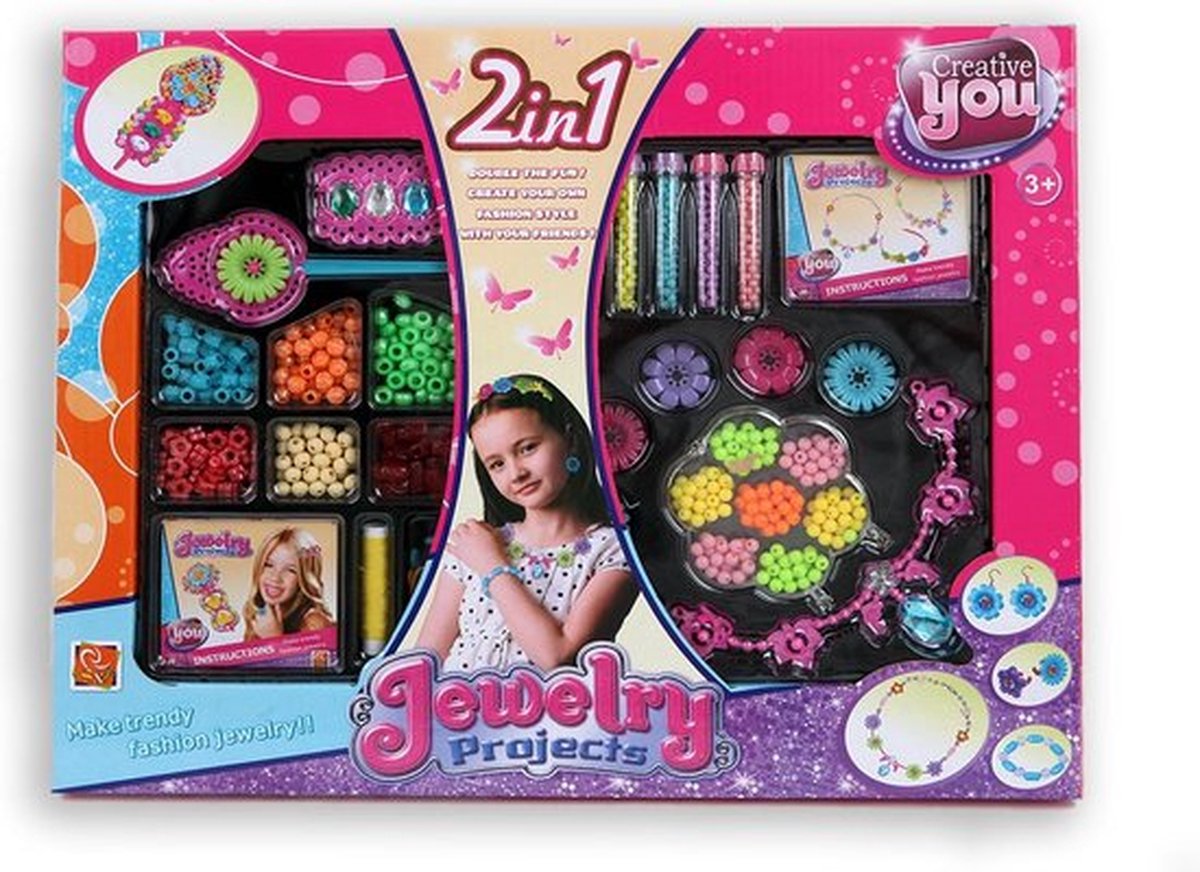 Kralen Rijgen - Kralen Set - Kralen 2 in 1 - Leuk als Cadeau | bol.com