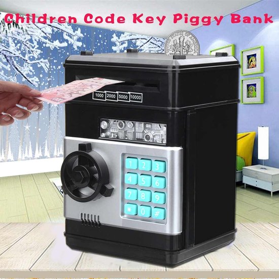Elektronische Wachtwoord Spaarpot Code Key Lock Spaarpot Automatische Munten Cash... | bol