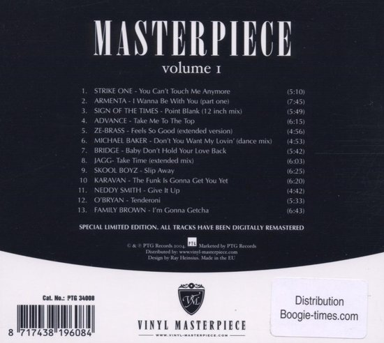 Various Artists - Masterpiece Volume 1 (CD), various artists | CD ...