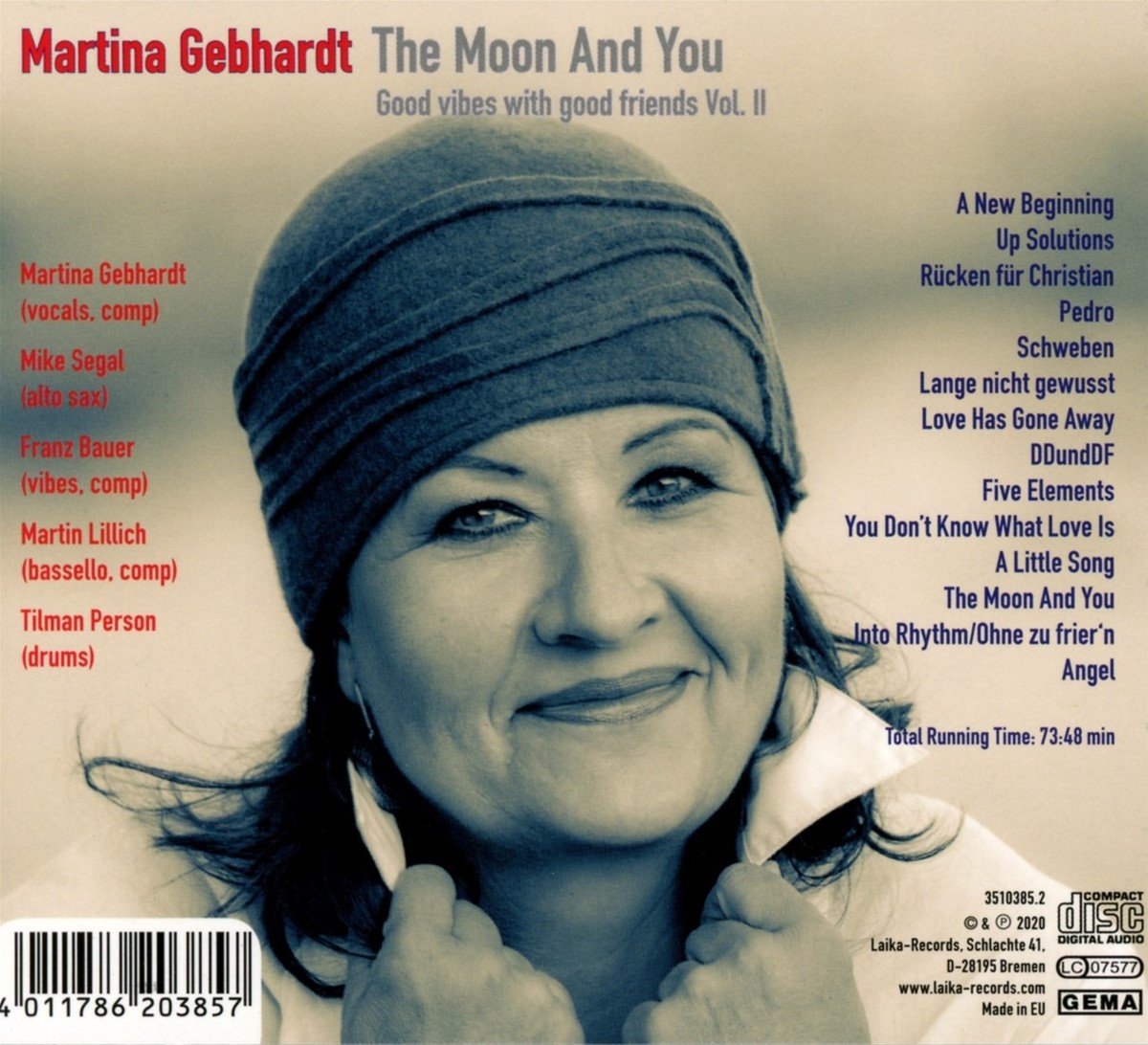 Martina Gebhardt - The Moon And You. Good Vibes With Good Friends Vol ...
