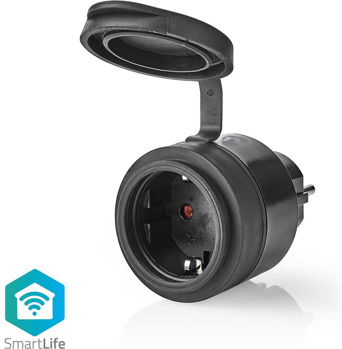 SmartLife Slimme Stekker - Wi-Fi - IP44 - 3680 W - Randaarde stekker ...