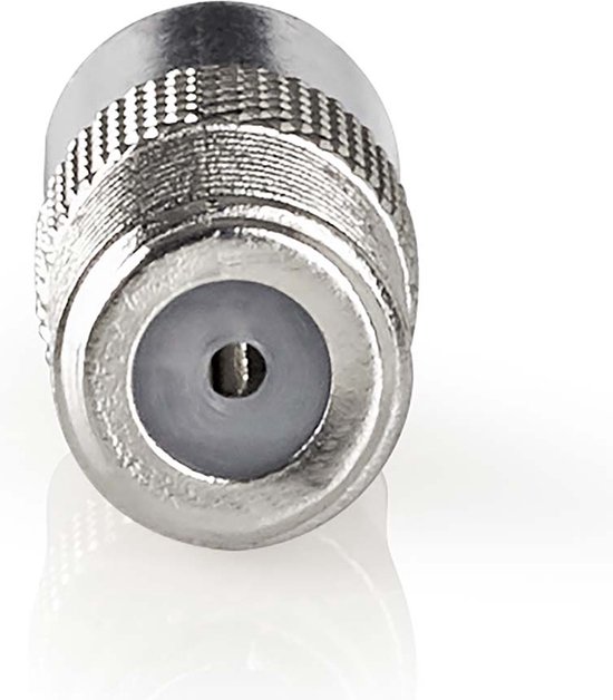 Nedis Satelliet- en Antenne-Adapter | IEC (Coax) Male | F-Female | Vernikkeld | 75 Ohm... | bol