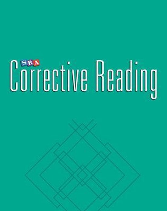 CORRECTIVE READING COMPREHENSION SERIES- Corrective Reading ...