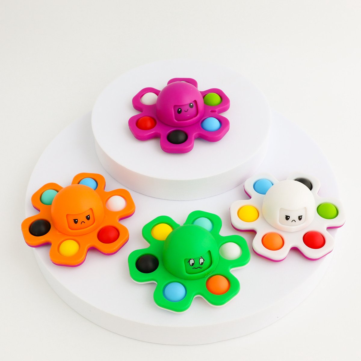 Fidget Toys - Octopus Spinner - Mood Spinner - Pop It Spinner - Fidget ...