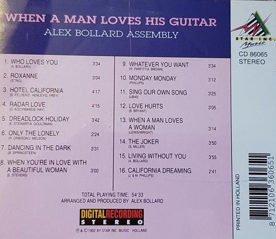 When A Man Loves His Guitar, Alex Bollard Assembly | CD (album ...