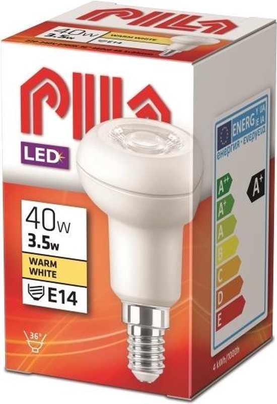 Pila Reflector R50 LED E14 - 3.5W (40W) - Warm Wit Licht - Niet Dimbaar ...