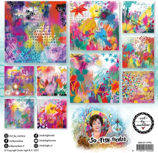 Paper Pad - So-Fish-Ticated nr. 3 - 20 x 20 cm - 170 grams ...