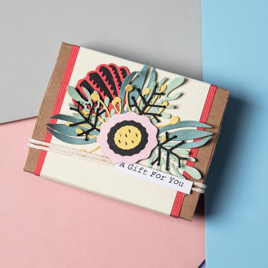 Sizzix Thinlits Snijmal Set - Folk Florals - 22 stuks | bol