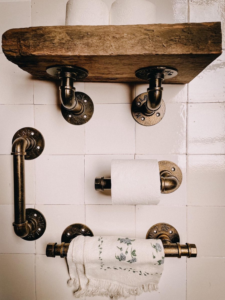 WC Rolhouder - toiletrolhouder - vintage brons - serie 12 | bol.com