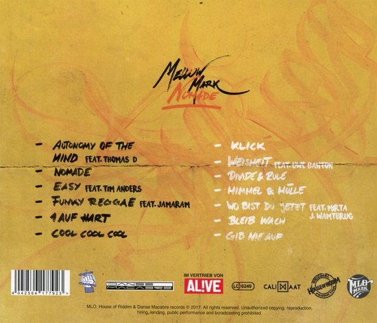 Mellow Mark - Nomade (CD), Mellow Mark | CD (album) | Muziek | bol