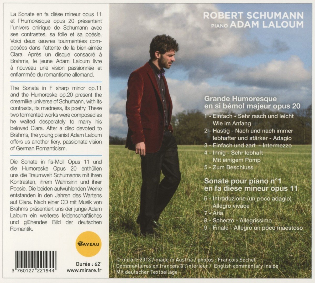 Adam Laloum - Schumann: Grande Humoresque (CD), Adam Laloum | CD (album ...