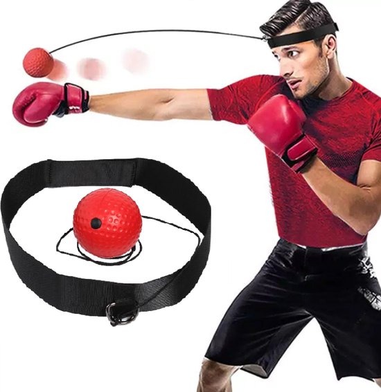 Reflex Bal - Boksbal - Workout boksbal - Hoofdband - Kickboks - Workout ...