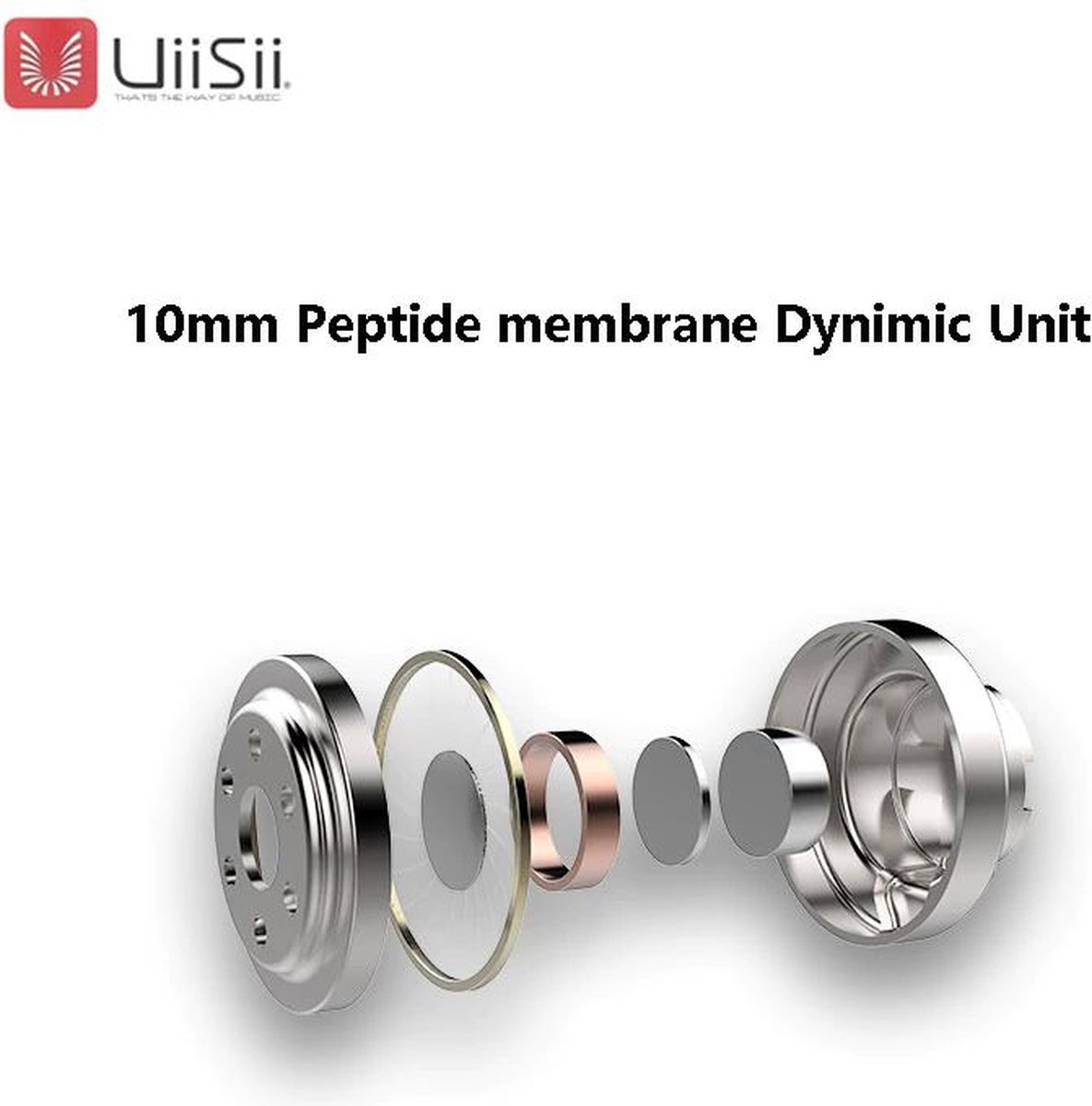 UiiSii HM13 - In Ear - Oortjes met draad en microfoon - 120cm - 3,5mm ...