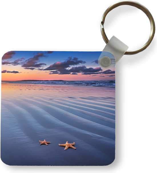 Sleutelhanger - Zeester - Water - Wolk - Plastic - Rond ...