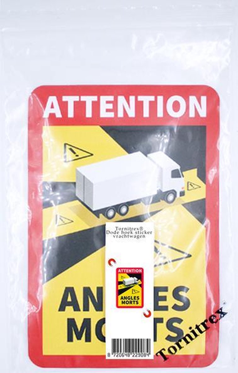 Dode hoek magneet sticker - Frankrijk - vrachtwagen - Camper | Angles ...