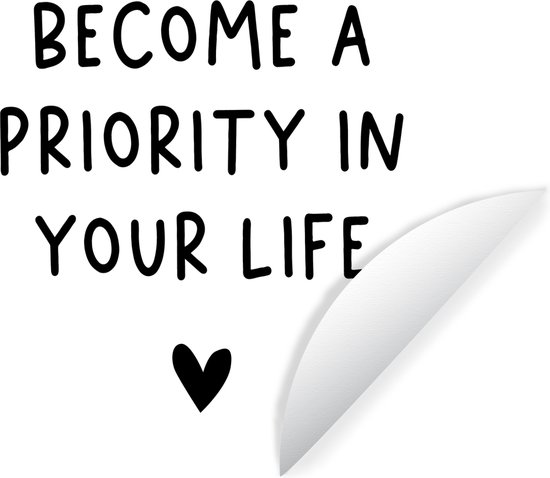 WallCircle - Muurstickers - Behangcirkel - Engelse quote "Become a ...